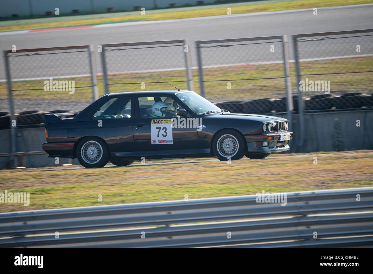 Barcelona, Spain; December 20, 2021: BMW E30 M3 Racing car in the track ...