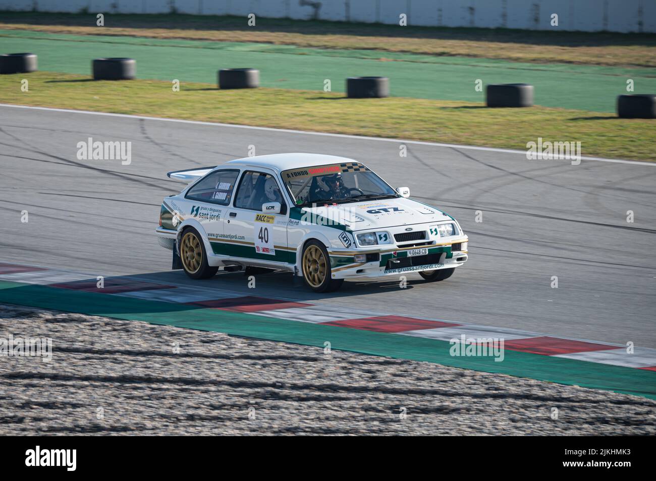 Barcelona, Spain; December 20, 2021: Ford Sierra RS Cosworth Racing car ...