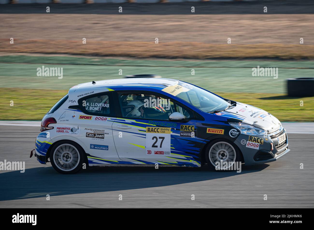 Barcelona, Spain; December 20, 2021: Peugeot 208 1.2 Puretech VR Racing ...