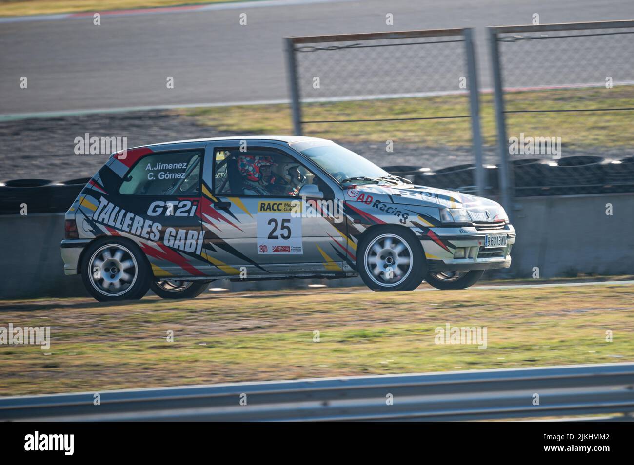 Barcelona, Spain; December 20, 2021: Renault Clio 16v MKi Racing car in ...