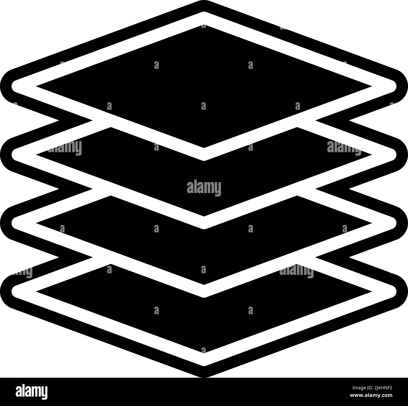 layer icon black vector illustration Stock Vector Image & Art - Alamy