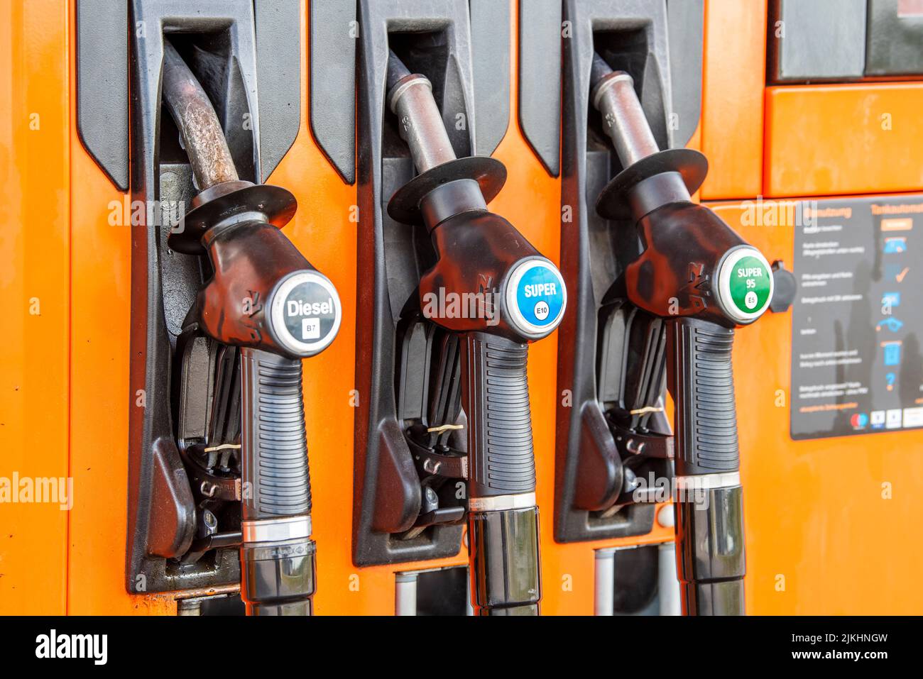 Gas pump at a gas station Stock Photo - Alamy