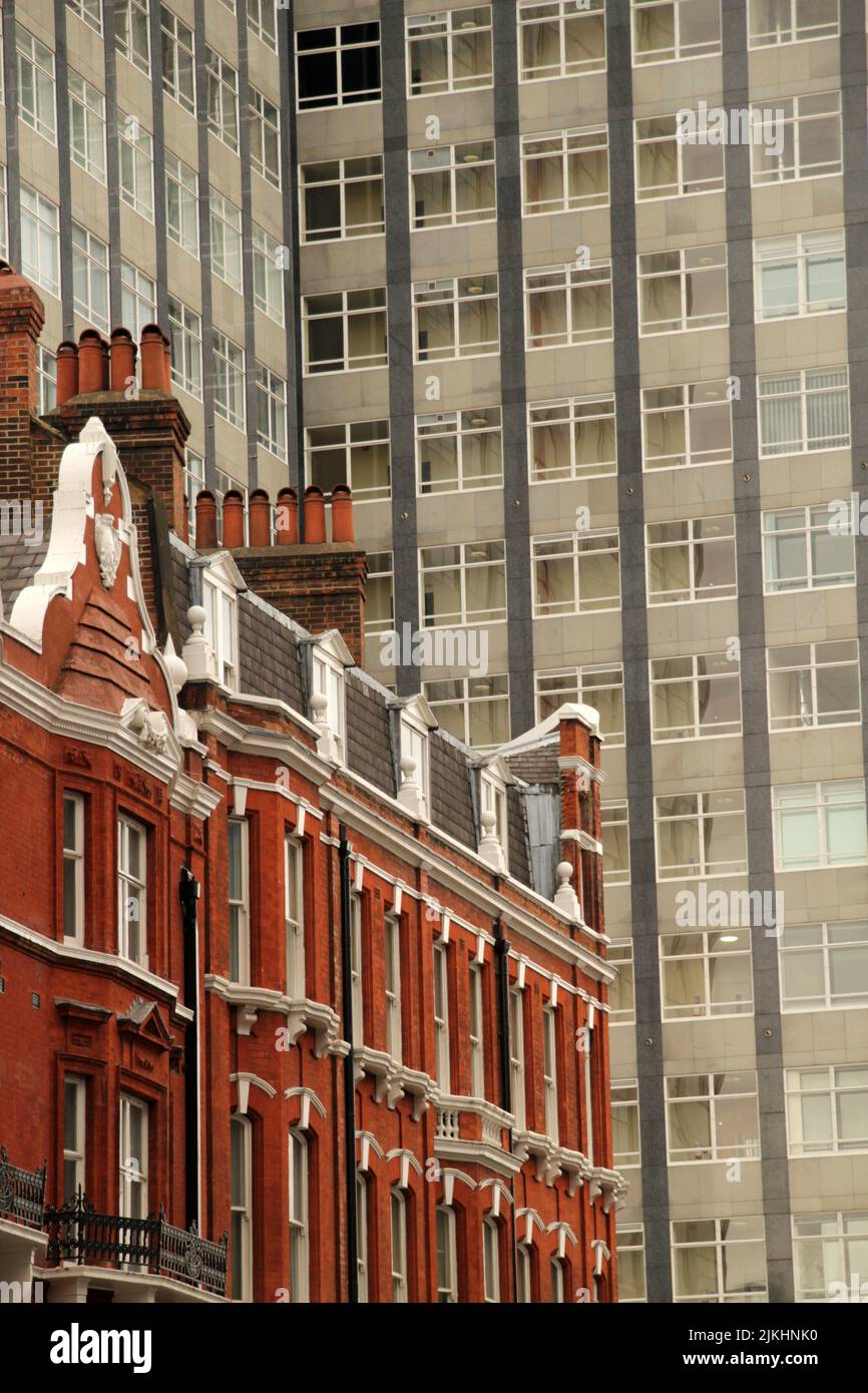 A vertical shot of beautiful buildings facades in London, UK Stock ...
