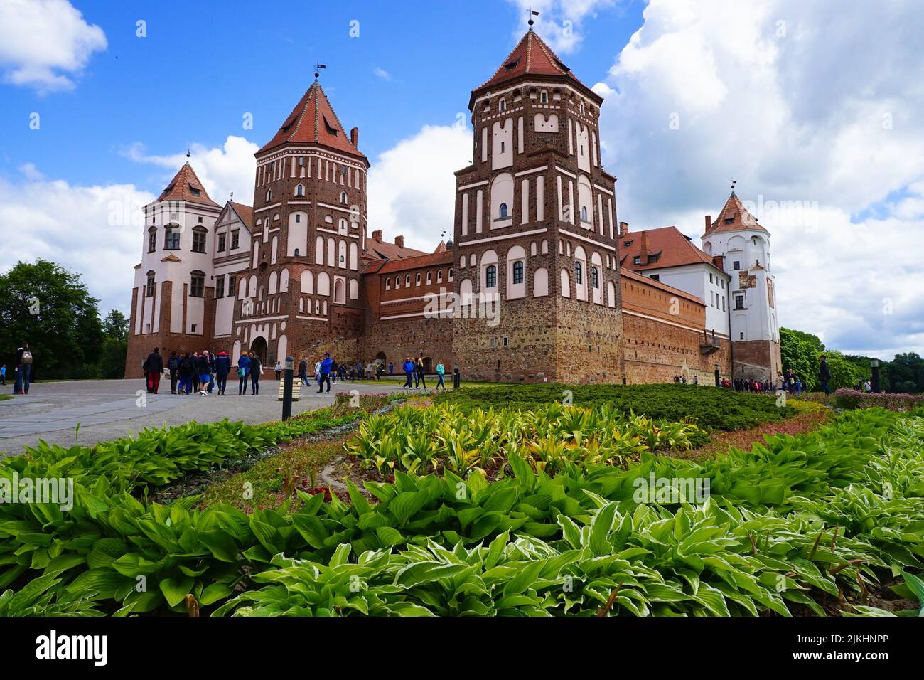 A beautiful shot of a Mir Castle Complex in Mir, Belarus Stock Photo ...