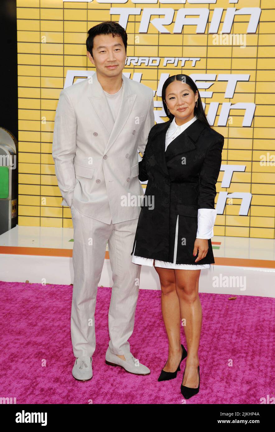 LOS ANGELES, CA - AUGUST 01: Simu Liu, Stephanie Hsu attends the Los ...