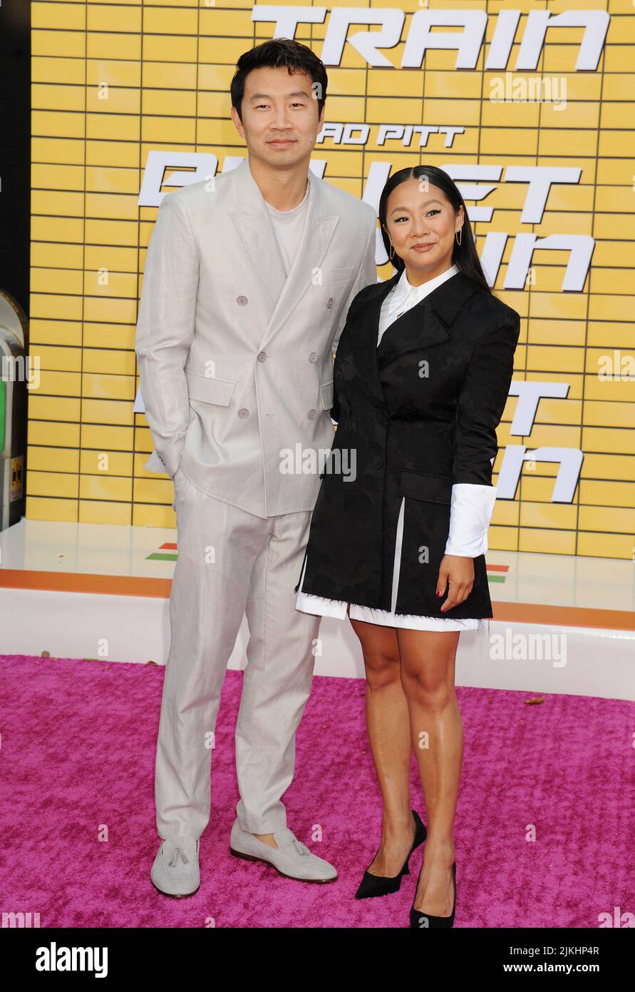 LOS ANGELES, CA - AUGUST 01: Simu Liu, Stephanie Hsu attends the Los ...