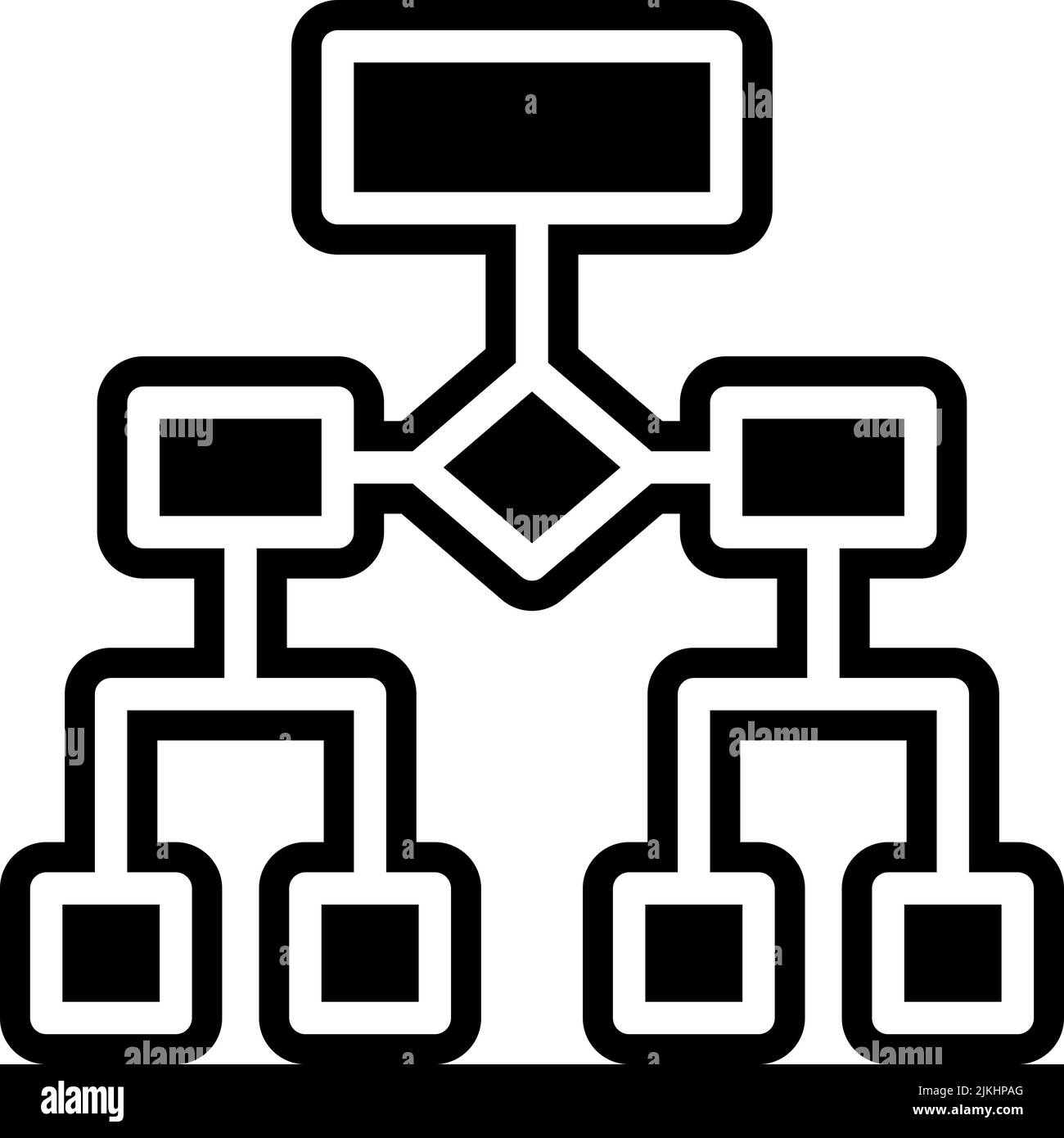 workflow icon black vector illustration Stock Vector Image & Art - Alamy