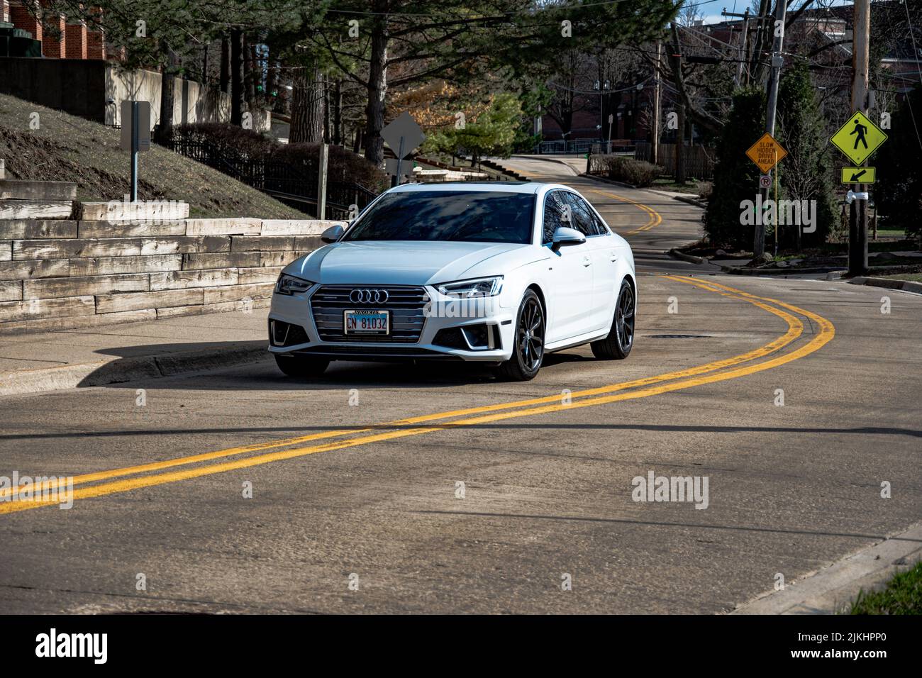 An Audi A4 car on a road Stock Photo - Alamy