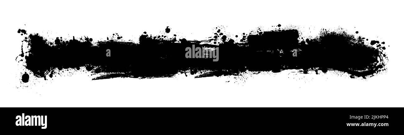 The object is a black long blob. Vector illustration Stock Vector Image ...