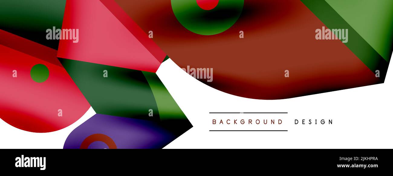 Creative bright geometric wallpaper. Minimal abstract background ...