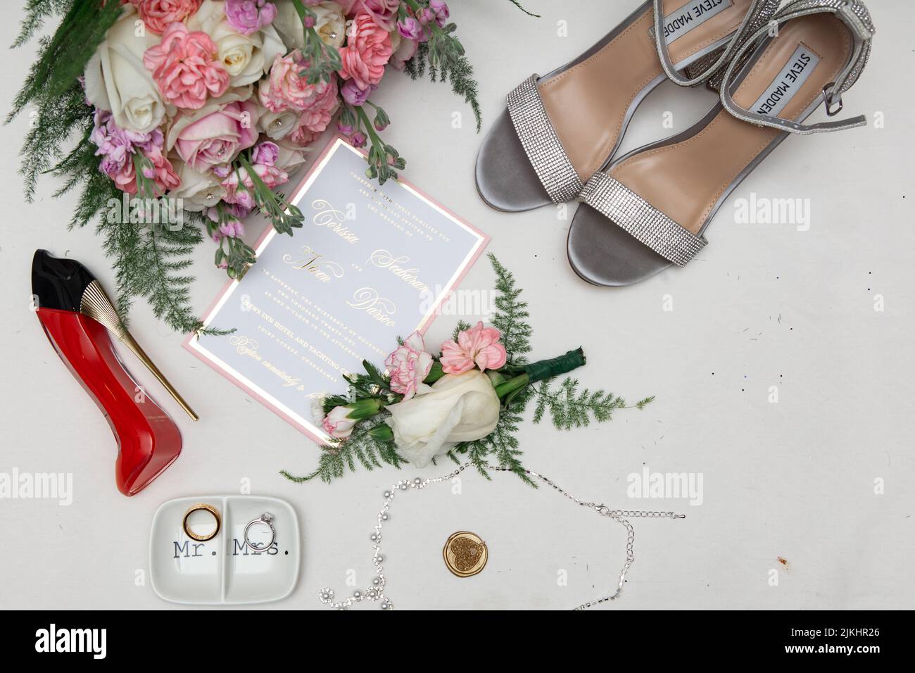 Accessories wedding table table hi-res stock photography and images - Alamy