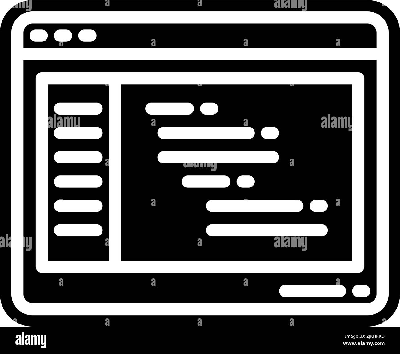 programming icon black vector illustration Stock Vector Image & Art - Alamy