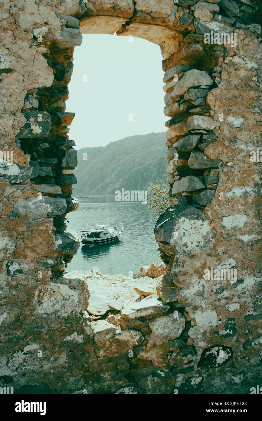 view from the window of the castle Stock Photo - Alamy