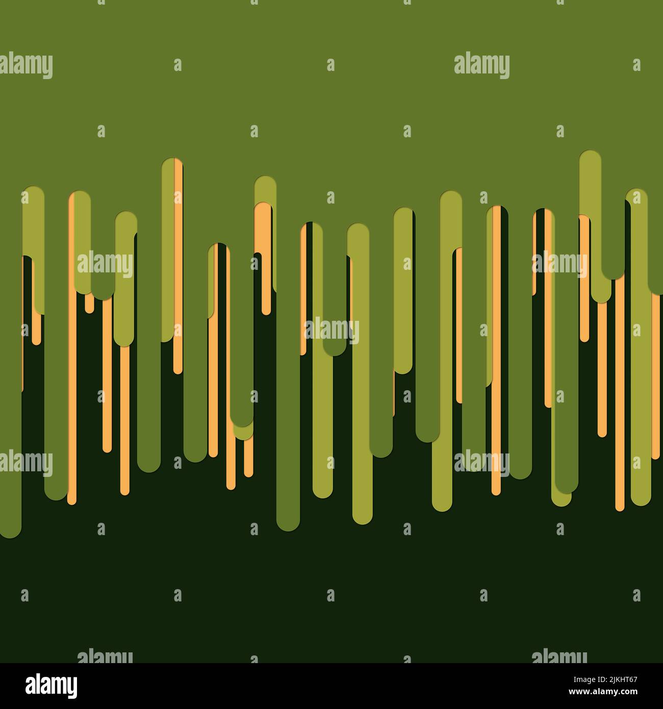 An illustration of an abstract background with green drips pattern on ...