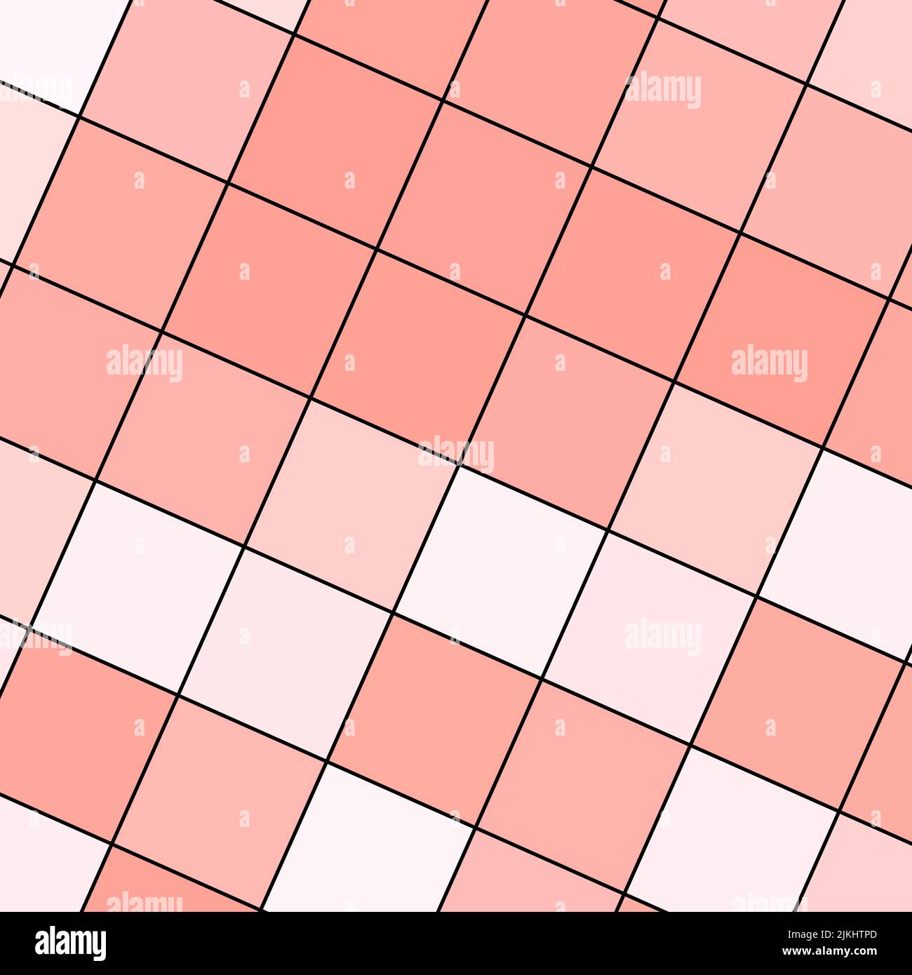 An abstract illustration of geometrical square patterns in pink color ...