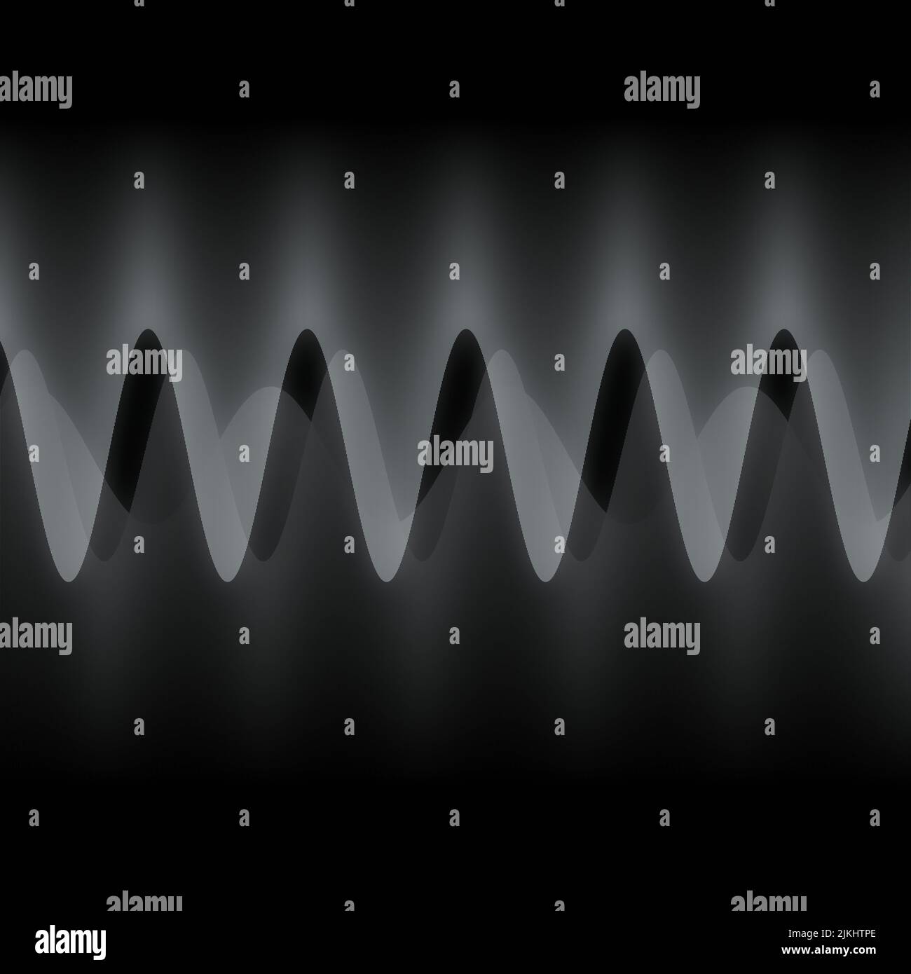 An illustration of abstract sound waves pattern isolated on dark ...