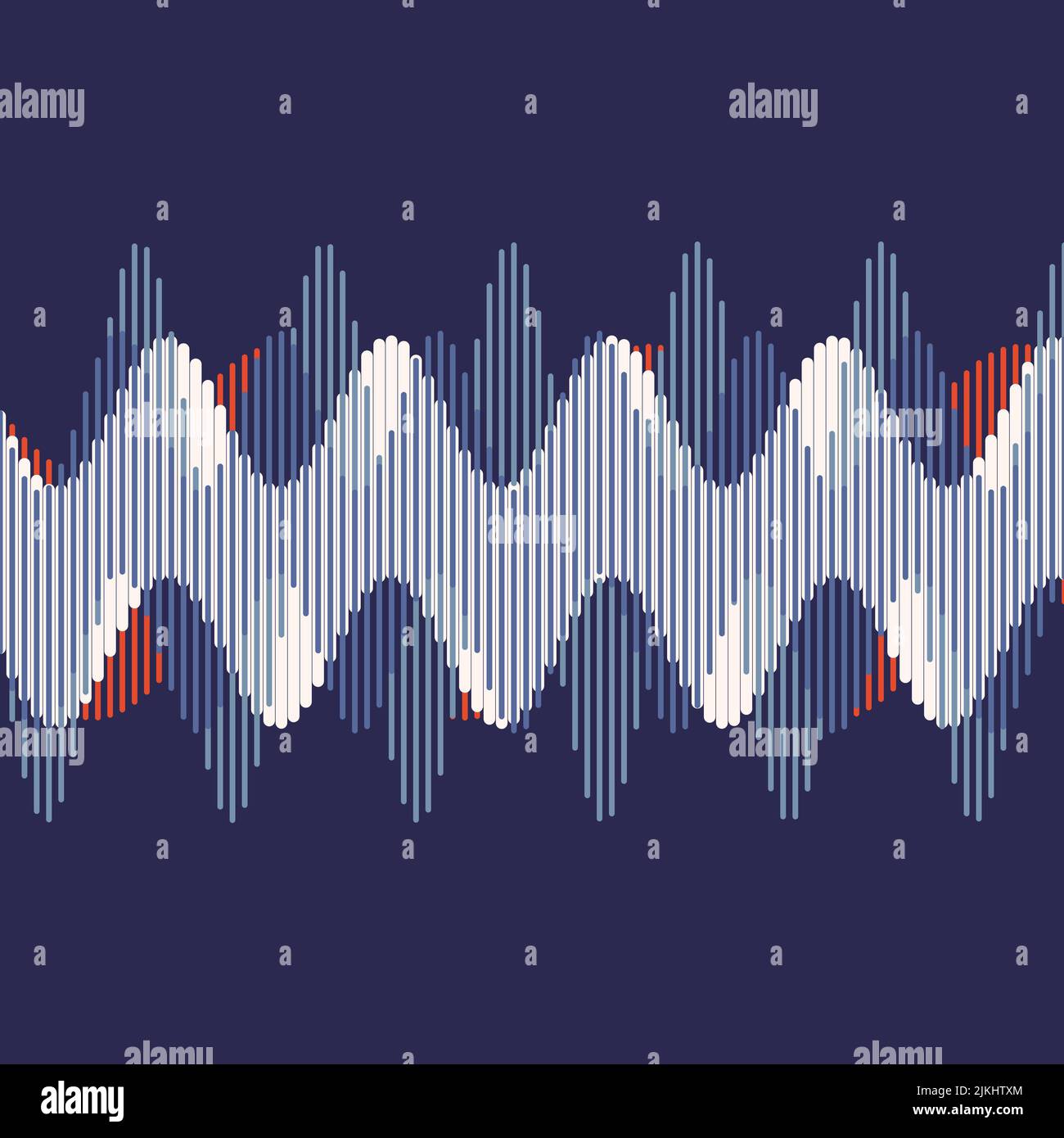 A striped abstract wave pattern on a blue background for wallpapers ...