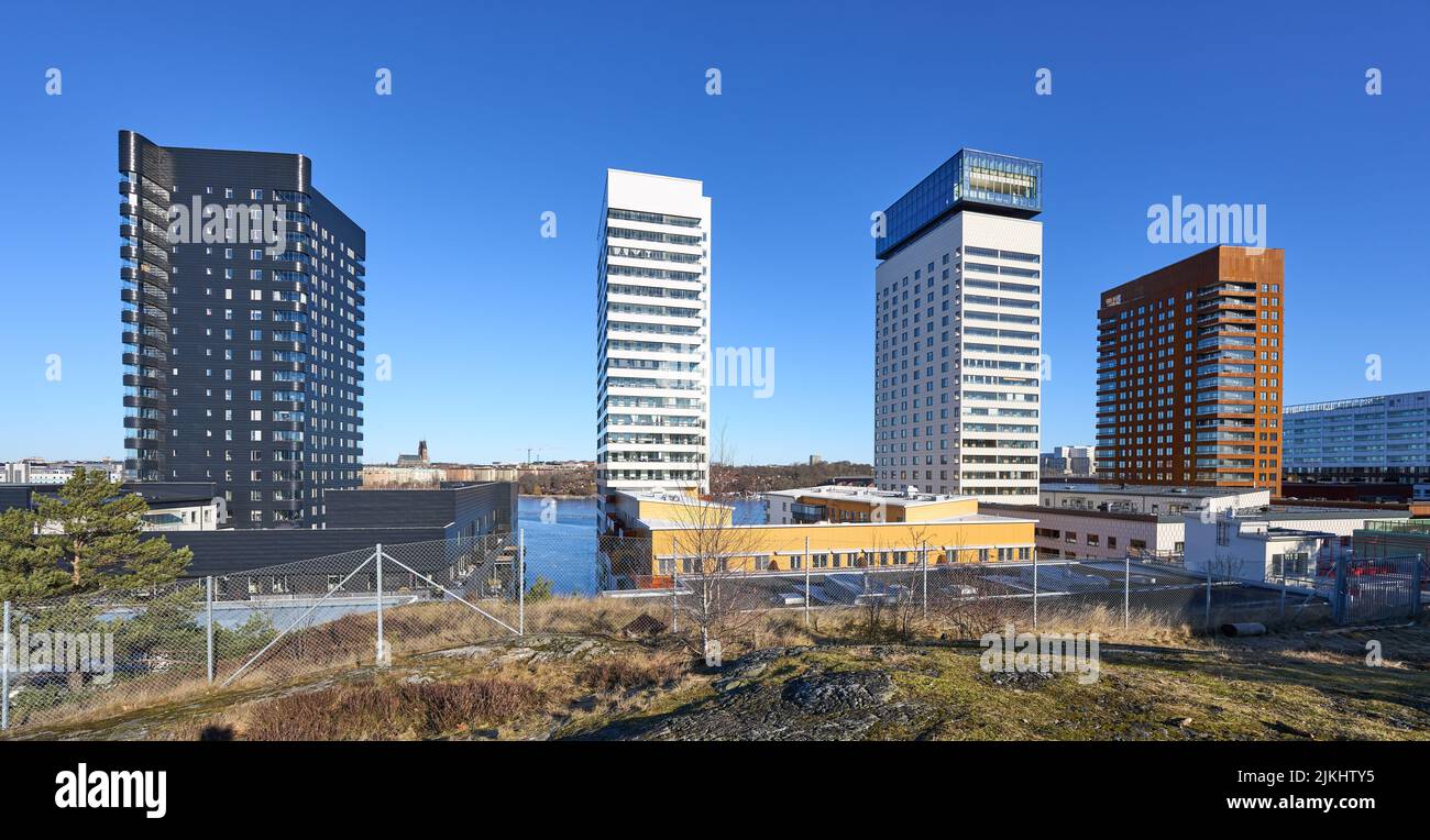 A view of high rise buildings in Stockholm, Sweden Stock Photo - Alamy