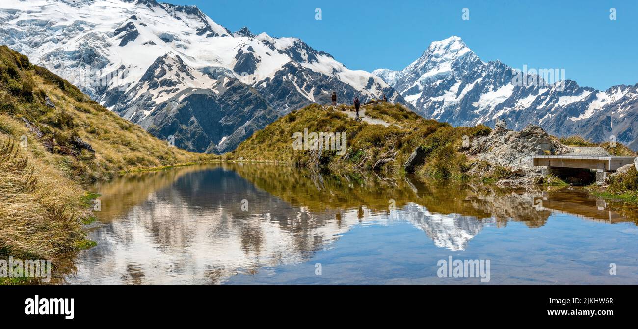 Scenic view of Mount Cook from Mueller Hut Route, Mount Cook National ...