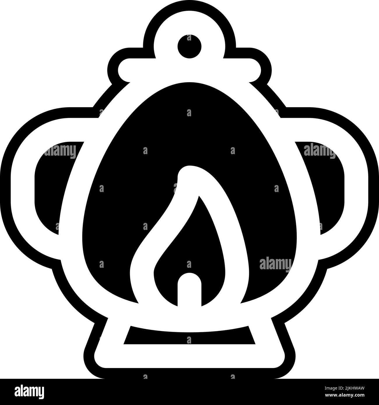 oil lamp icon black vector illustration Stock Vector Image & Art - Alamy