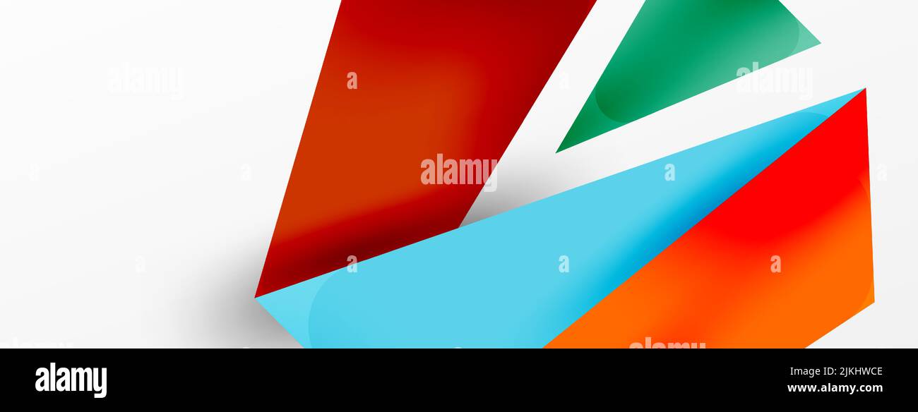 Background abstract overlapping shapes. Minimal composition vector ...