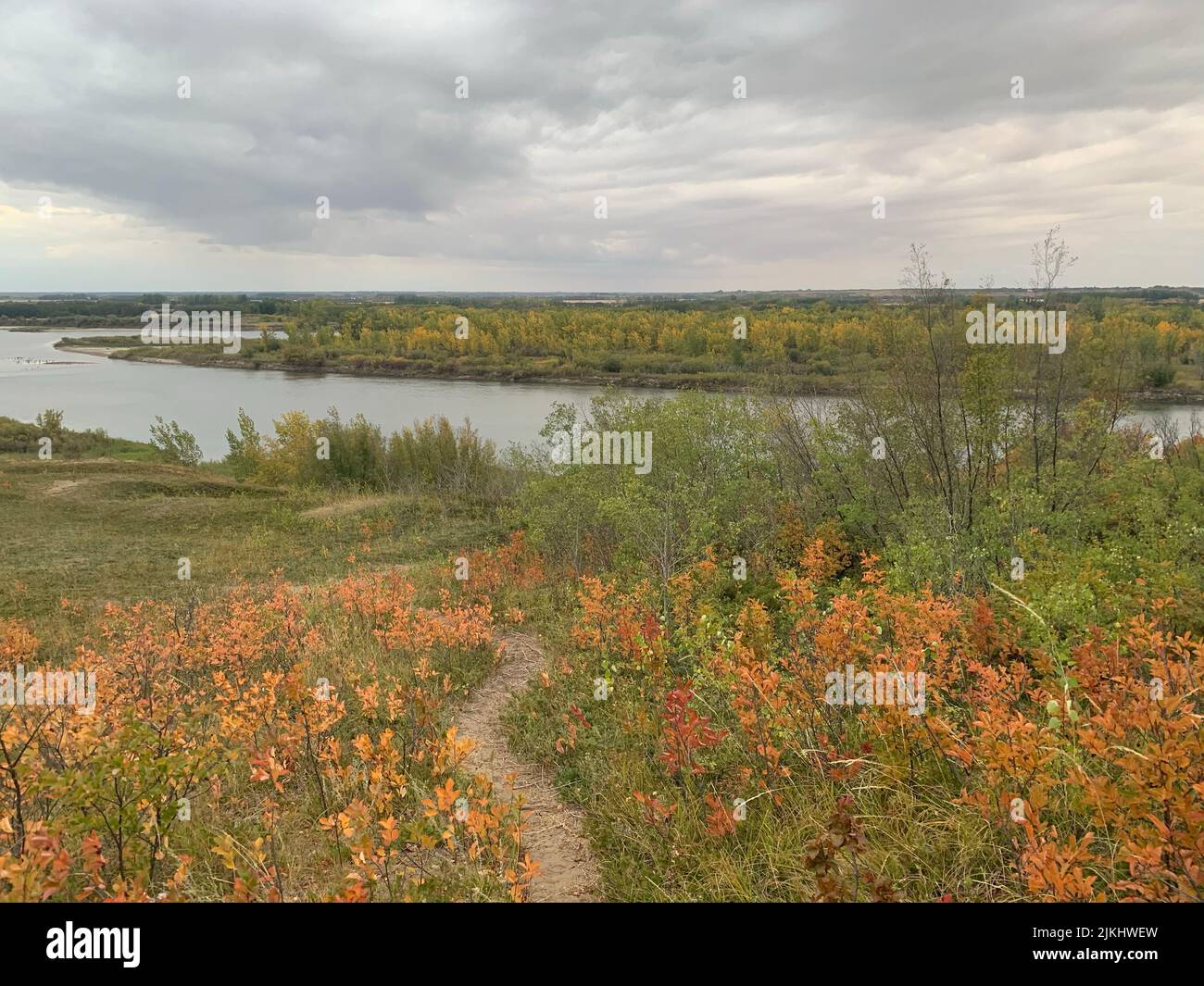 The Redberry Lake Regional Park during autumn Stock Photo - Alamy