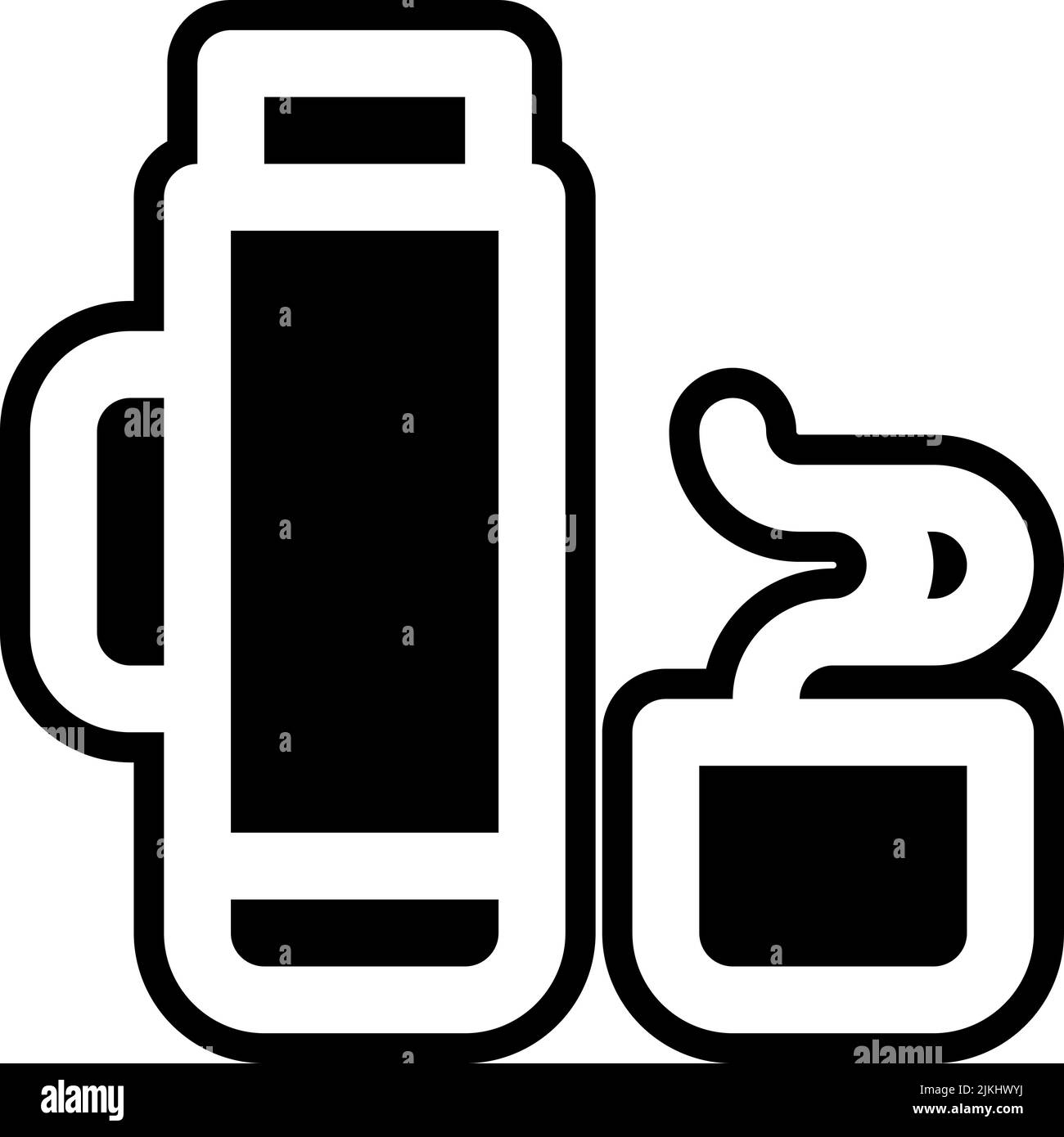 thermo icon black vector illustration Stock Vector Image & Art - Alamy
