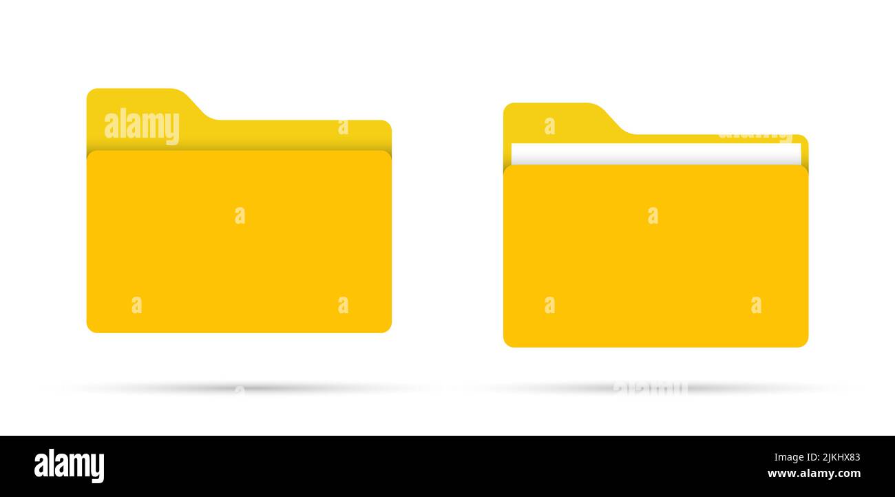 File folder icon. Application design, logo, theme design. Flat style ...