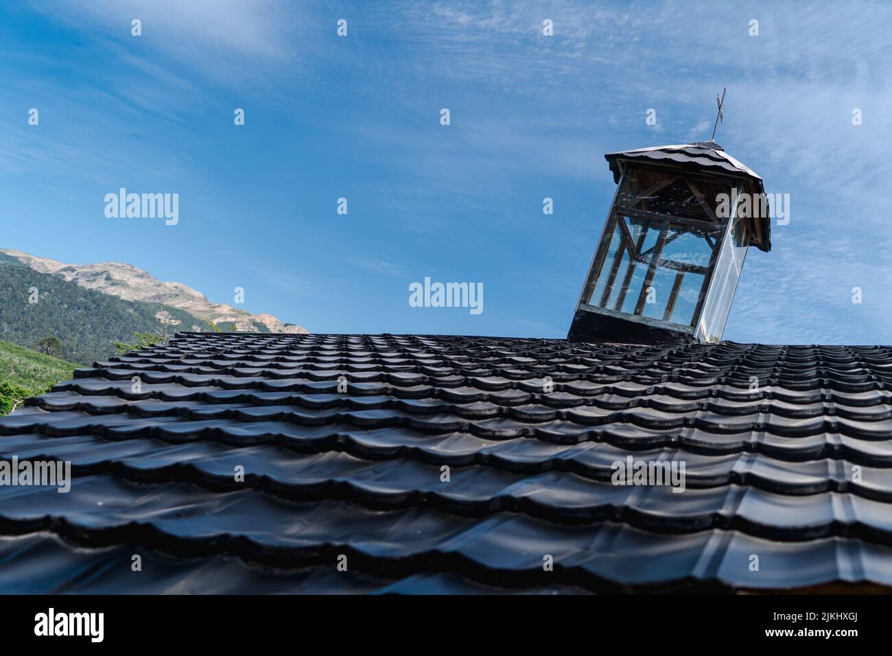 Chapel with tiled roof and cross hi-res stock photography and images ...