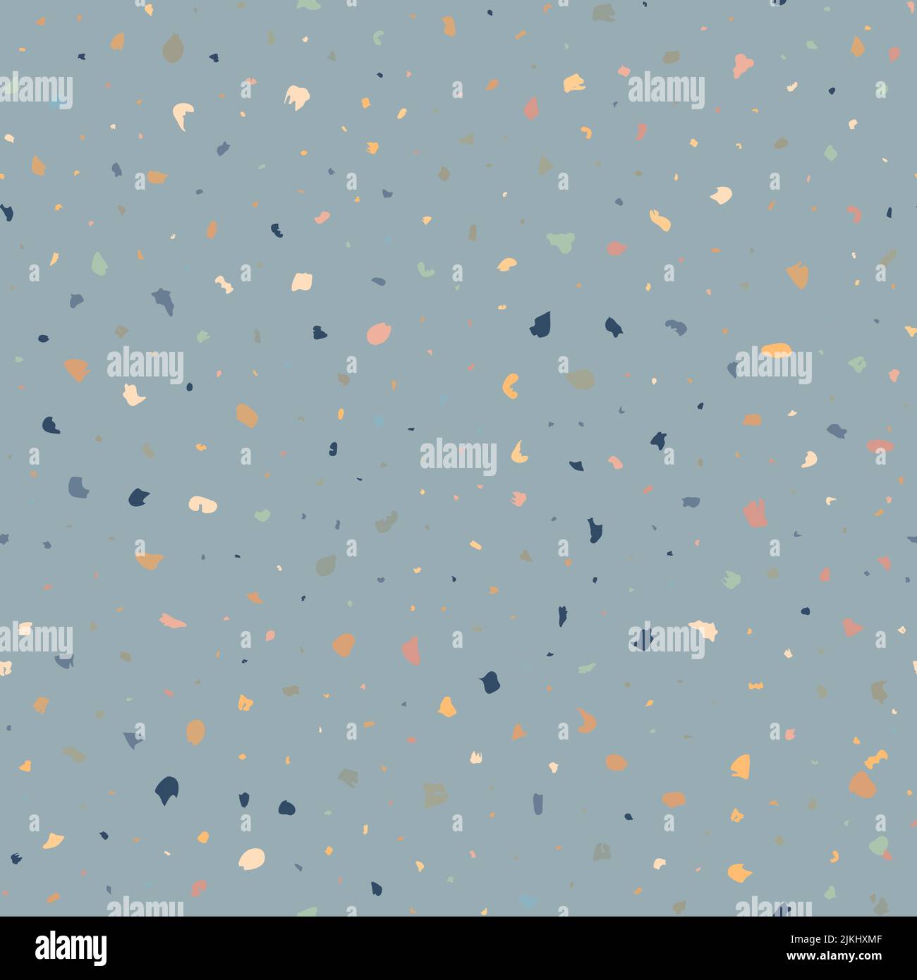 Terazzo seamless texture composed of pieces of granite, quartz, glass ...