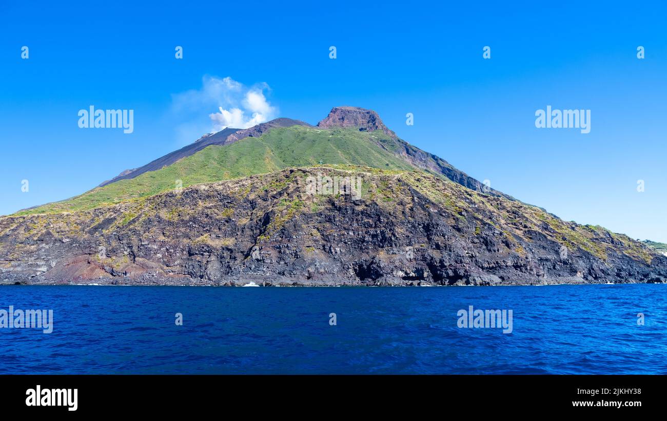 An image of the active volcano islands at Lipari Italy Stock Photo - Alamy