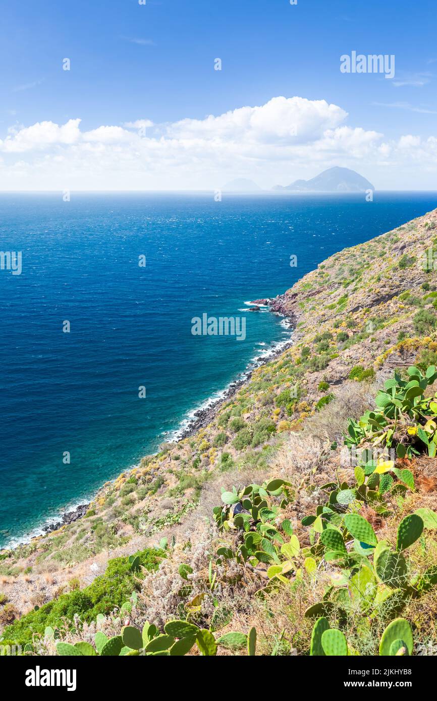 An image of the active volcano islands at Lipari Italy Stock Photo - Alamy