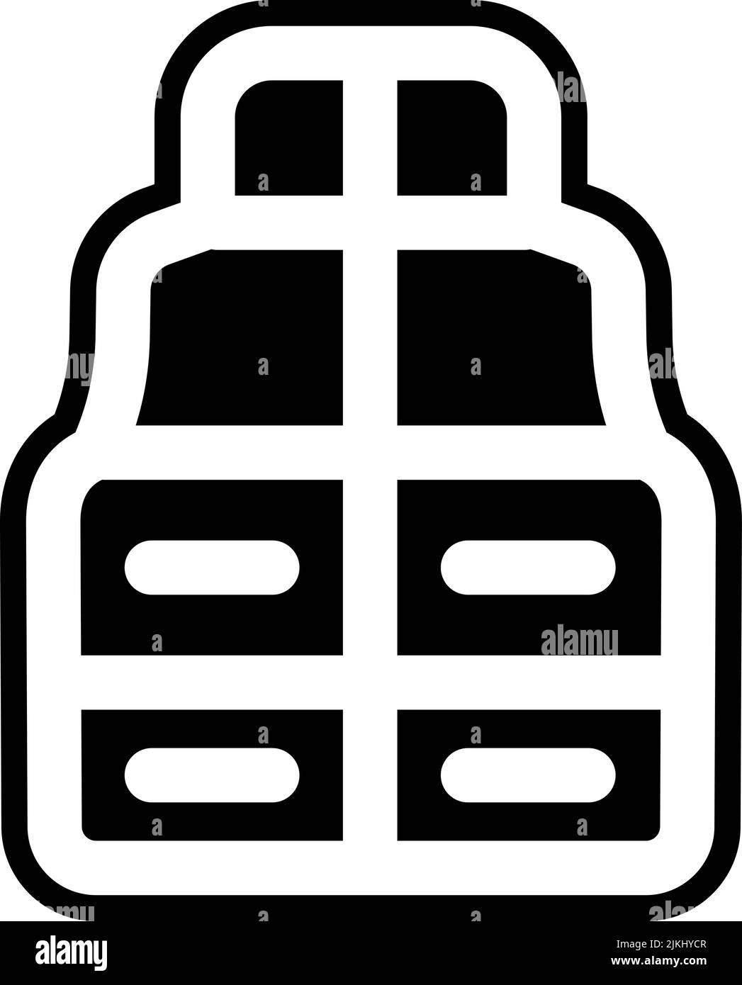 high visibility vest icon black vector illustration Stock Vector Image ...