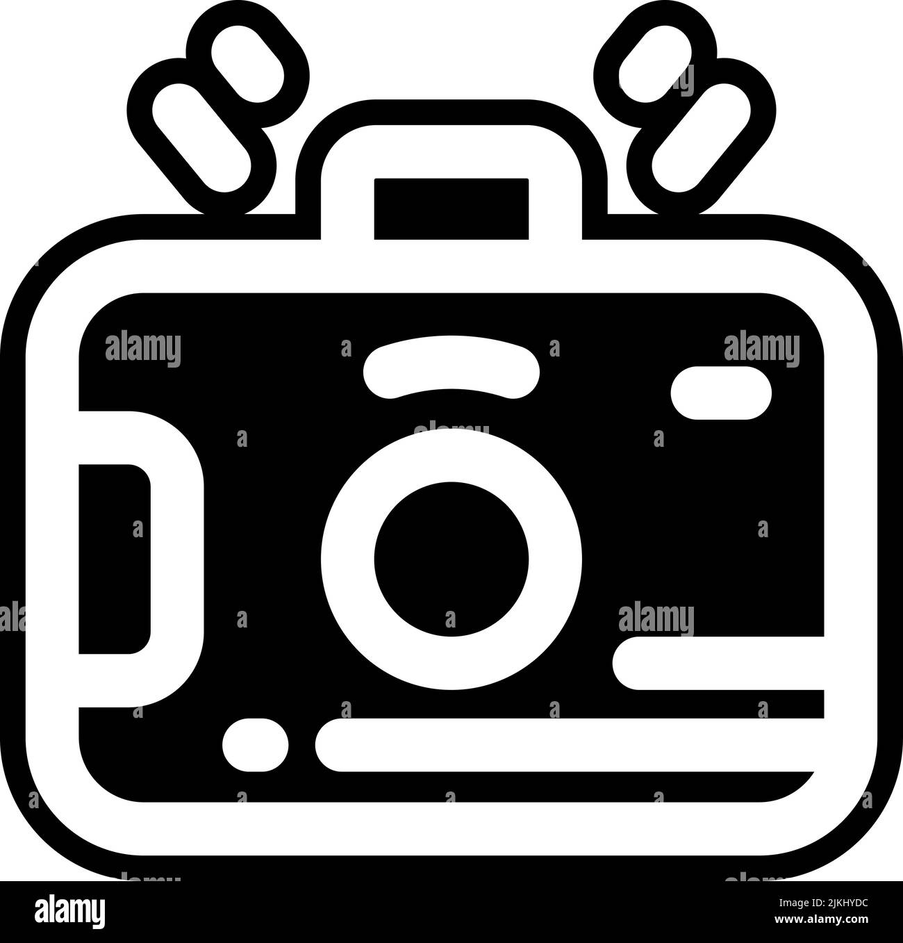 camera icon black vector illustration Stock Vector Image & Art - Alamy