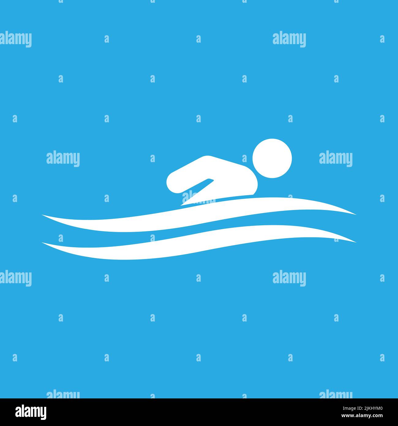 Swim icon isolated, swimming logo vector illustration Stock Vector ...