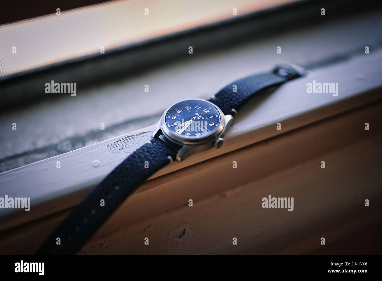 A photo of a Seiko 5 sports field watch Stock Photo - Alamy
