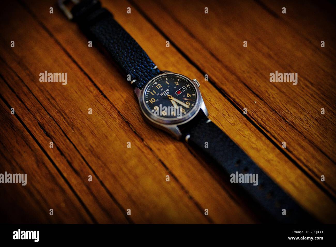 A photo of a Seiko 5 sports field watch Stock Photo - Alamy