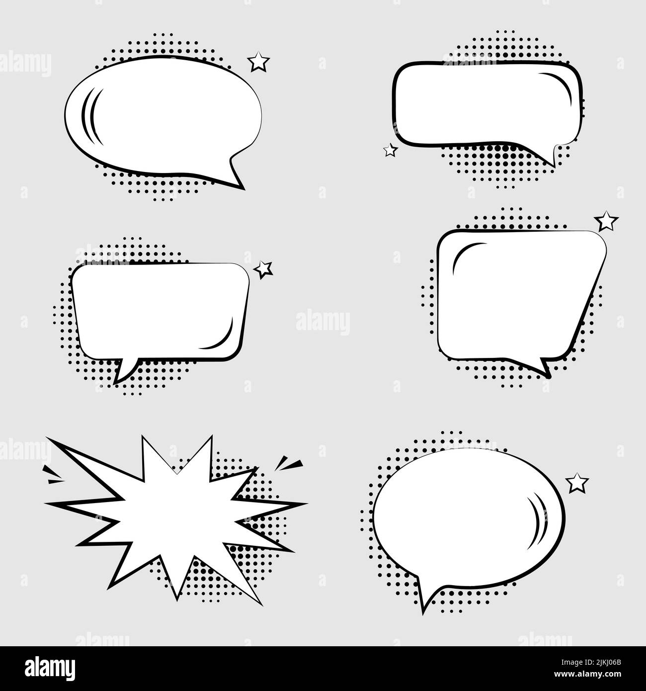 Comic bubbles Black and White Stock Photos & Images - Alamy