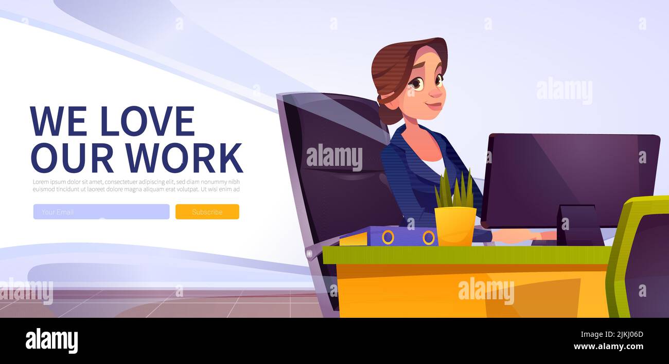 Bank office banner woman Stock Vector Images - Alamy