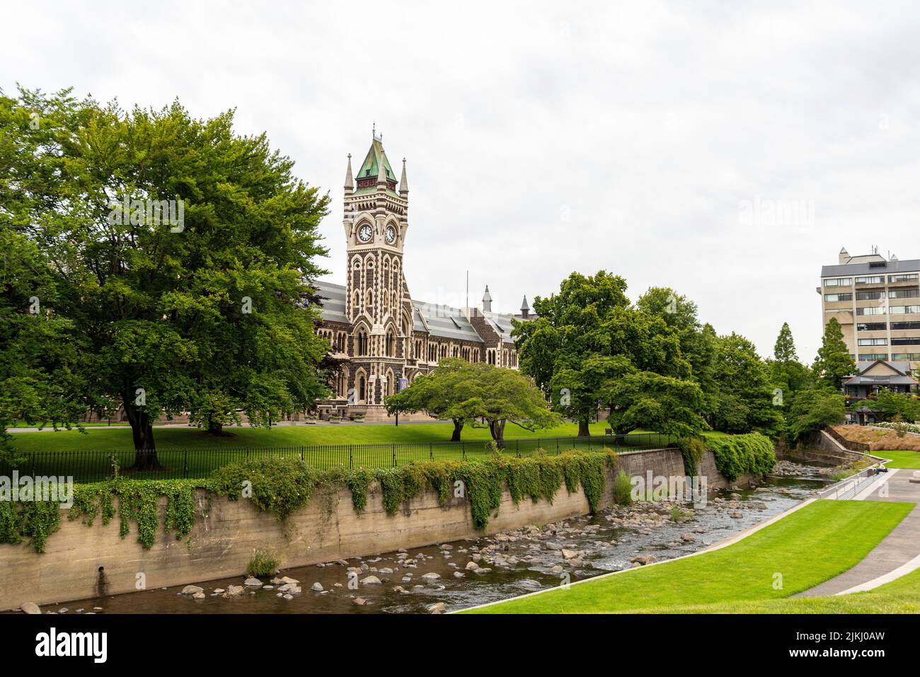 Main building of University of Otago in Dunedin, South Island of New ...