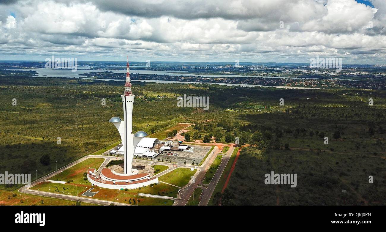 A beautiful view of the Digital TV Tower located near the city of ...