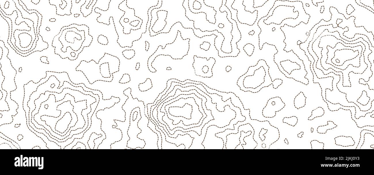 Topography white map seamless pattern with dotted and solid lines ...