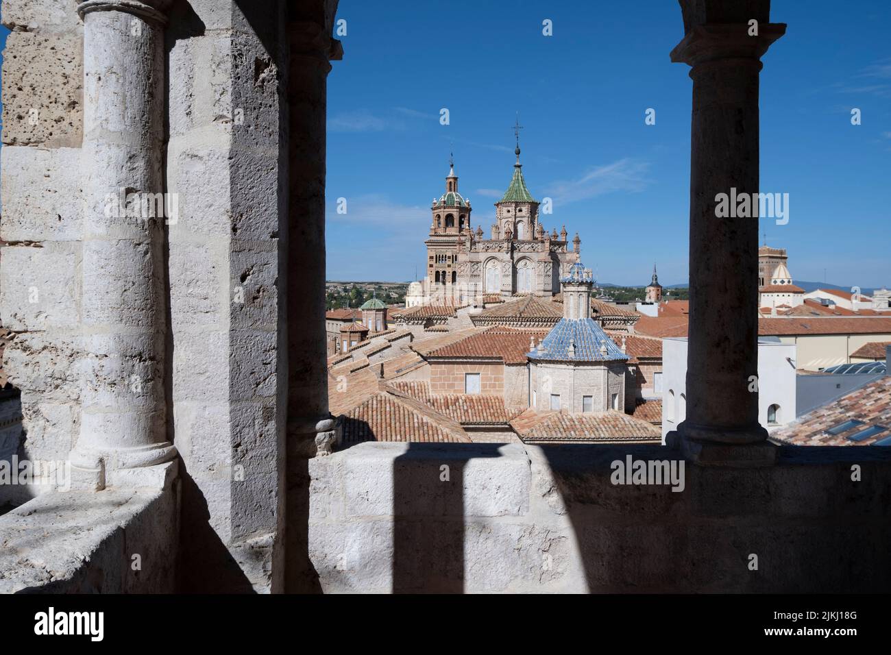Belltower and lantern tower of Teruel Cathedral (Catedral de Santa ...