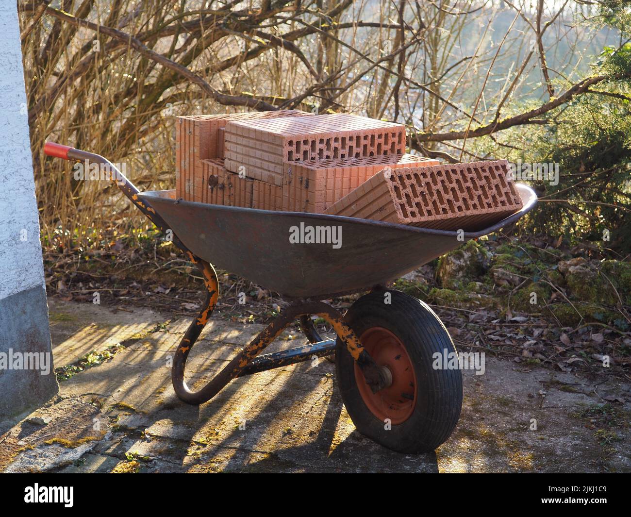 A photo of building blocks in a building trolley Stock Photo - Alamy