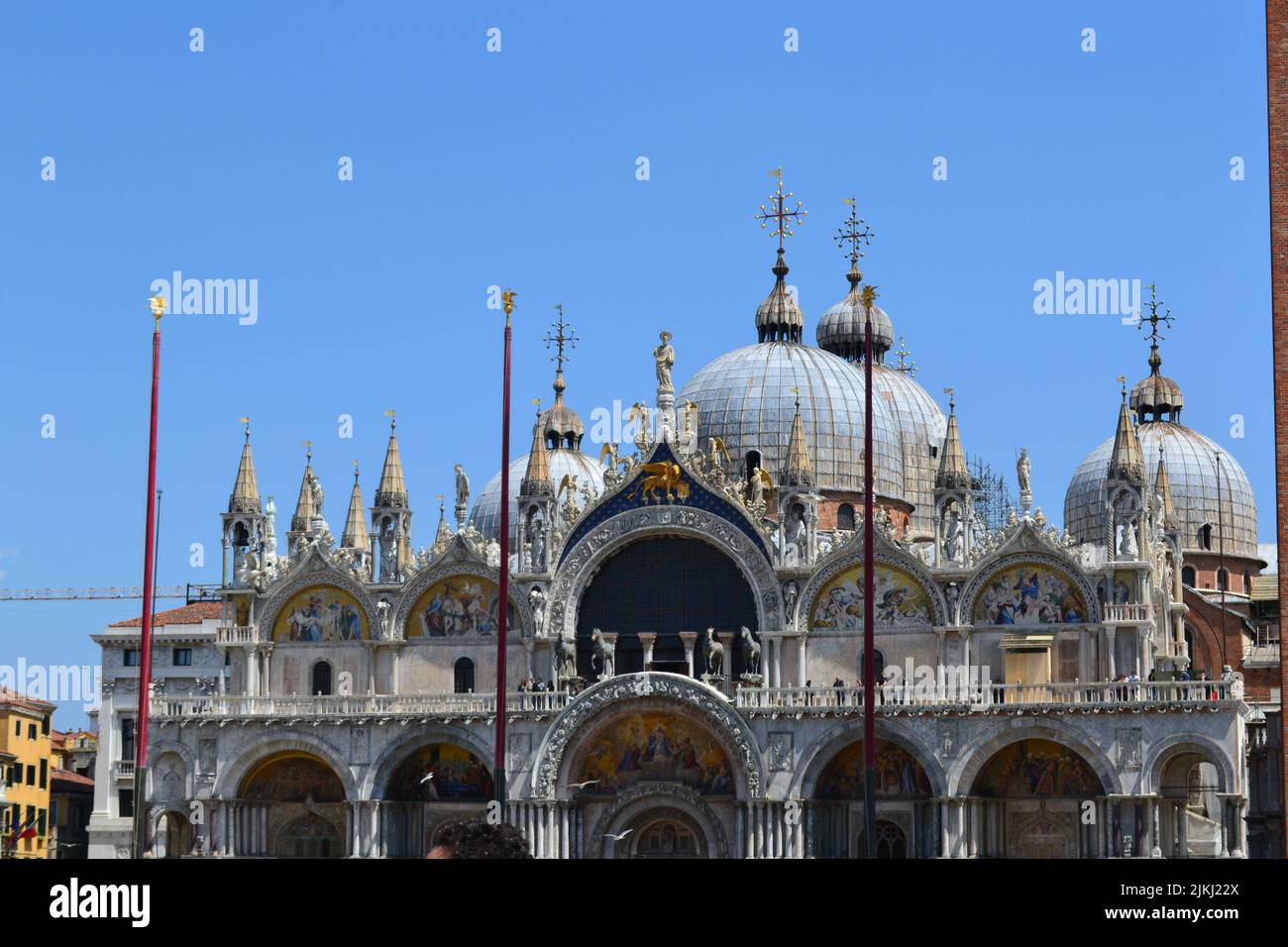 The historical beautiful Saint Mark's Basilica in Venice, Italy Stock ...