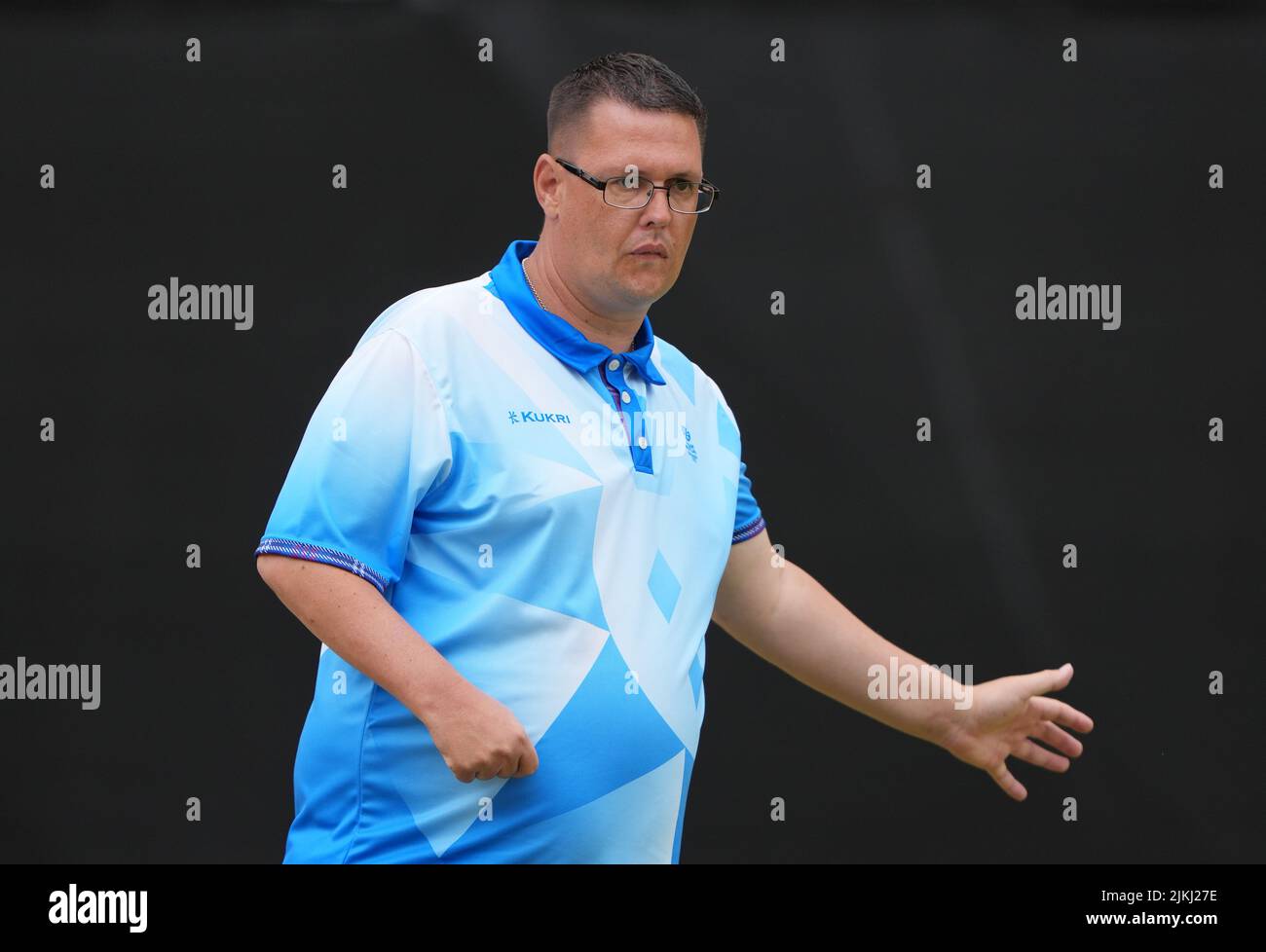 Scotland's Garry Brown during the Para Men's Pairs final at Victoria ...