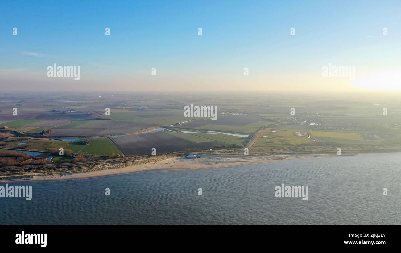 Dutch nature in aerial view hi-res stock photography and images - Alamy