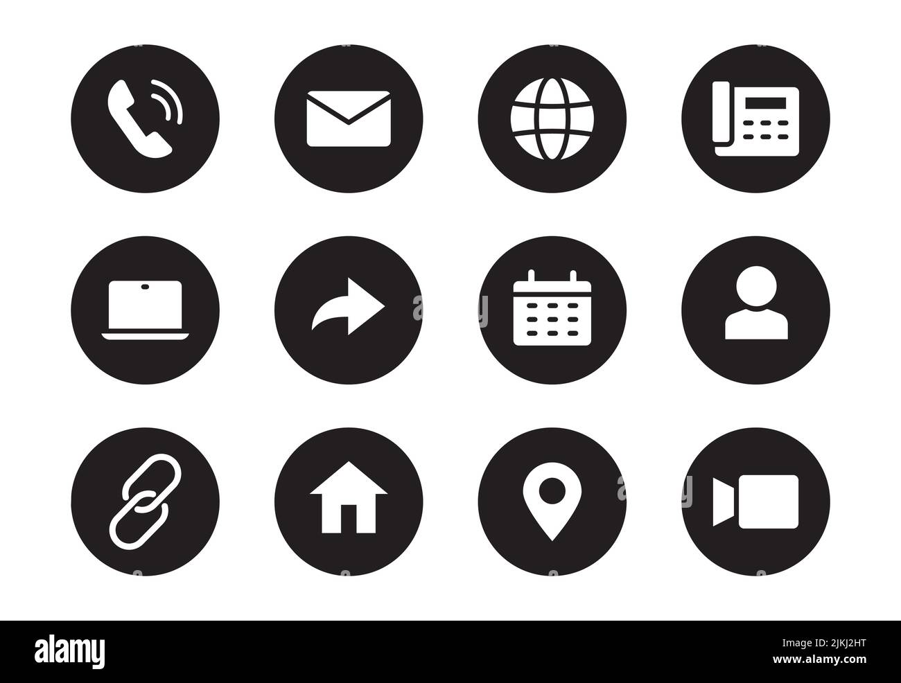 Phone, email contact icon. Mail, telephone adress, message symbol for ...