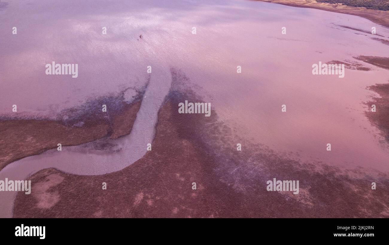 The lake Koyash in Native American ruins, Horshoe Dam, Arizona Stock ...