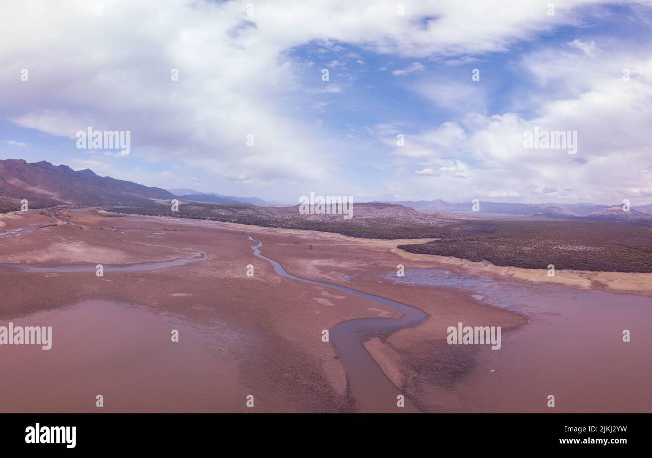 A beautiful shot of the Verde River and its Tributaries in Sedona Verde ...